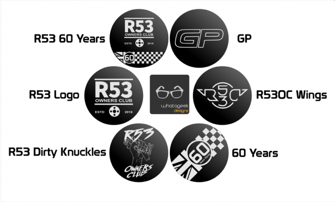 R53OC Centre Caps – R53 Owners Club